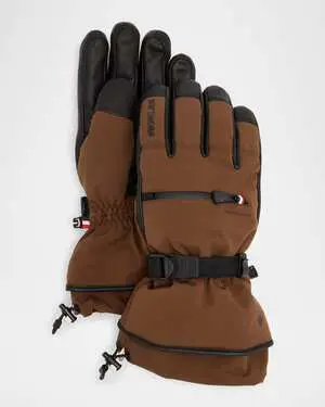 Moncler Padded Ski Gloves - Brown