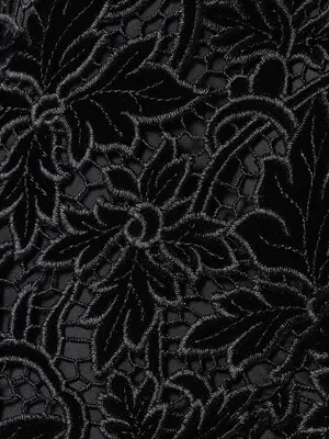 Cara Cara Martin Velvet-guipure Lace Strapless Top