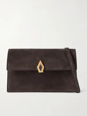 METIER Parallel 22 Small Suede Shoulder Bag - Brown