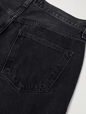 AGOLDE Low Curve Mid-rise Wide-leg Jeans - Black