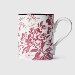 Gucci Herbarium Print Mug - Red