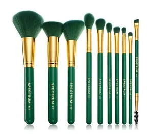 SPECTRUM Malachite 10 Piece Makeup Brush Set - One-color