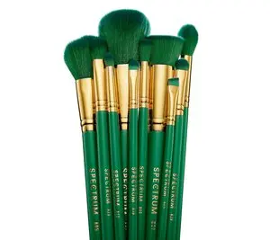 SPECTRUM Malachite 10 Piece Makeup Brush Set