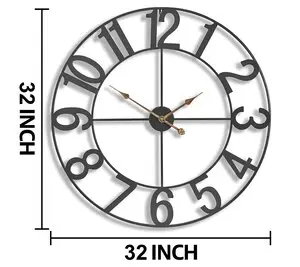 SORBUS Large 32' Analog Wall Clock, Battery Ope Rated