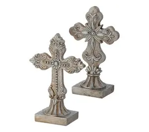 VALERIE PARR HILL 8' Renaissance Cross Set Of 2 Valerie - One-color