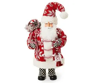 MACKENZIE-CHILDS Cozy Christmas Santa Figurine - One-color