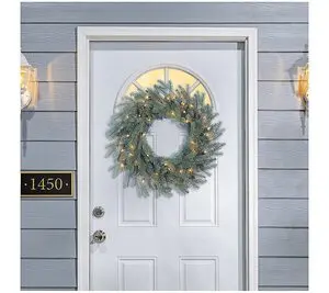 STERLING 24in Prelit Blue Spruce Wreath Co - One-color