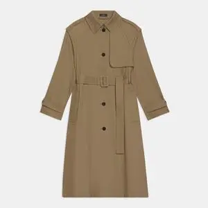 Theory Belted Trench Coat In Technical Twill