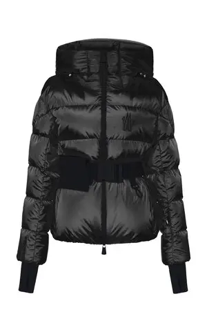 Moncler Bouquetin Belted Down Jacket - Black