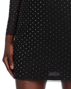 Aqua Rhinestone Turtleneck Dress Exclusive