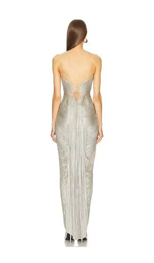 MARIA LUCIA HOHAN Noor Gown - Gunmetal