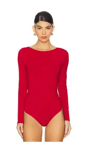 SANS FAFF Cross Back Bodysuit - Red