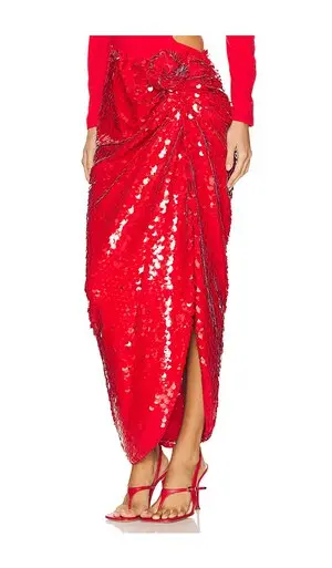 Remain Birger Christensen Asymmetric Sequin Skirt