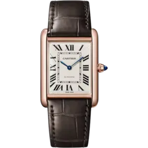 Cartier Tank Louis Watch In 18k - Brown