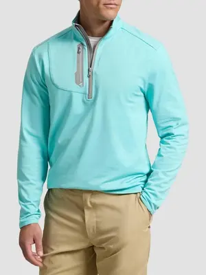 Rlx Ralph Lauren Supersmooth Jersey Zip Jacket - Light Mint