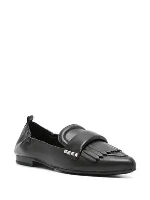 Ash Blitz Leather Slippers - Black