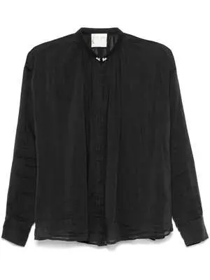 FORTE_FORTE Crystal-embellished Voile Shirt