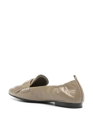 Ash Blitz Leather Slippers - Brown