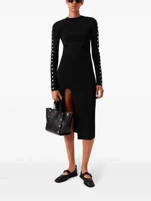 Stella McCartney Long-sleeve Midi Dress - Black