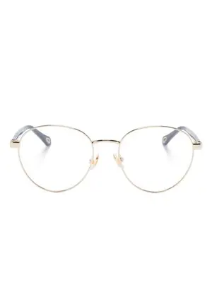 Chloe Round Gold Glasses