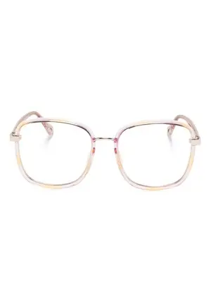 Chloé Square-frame Glasses - Gold