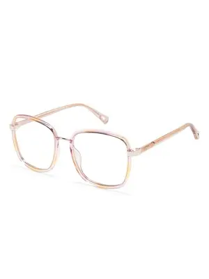 Chloé Square-frame Glasses - Gold