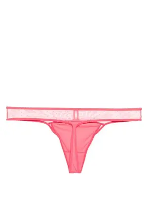 Marlies Dekkers Peekaboo Bow-detail Thong - Pink