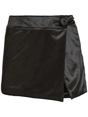 AMIR SLAMA Lurex Detail Mini Skirt
