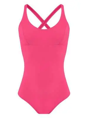 AMIR SLAMA Criss-cross Swimsuit - Pink