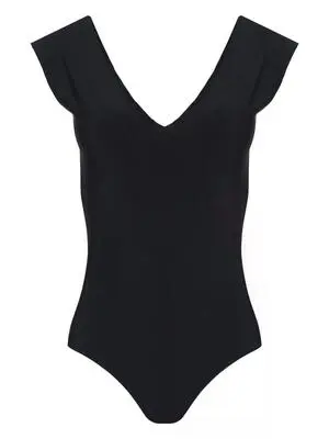 AMIR SLAMA Twist-detail One-piece Swimsuit - Black