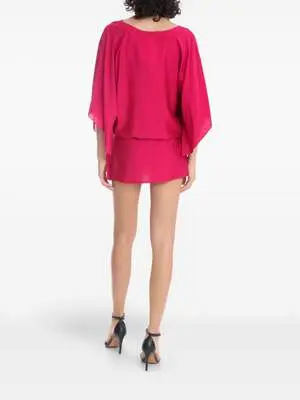 AMIR SLAMA V-neck Mini Beach Dress