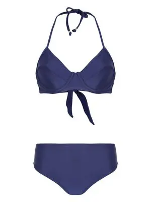 AMIR SLAMA Underwire-cup Bikini Set - Blue