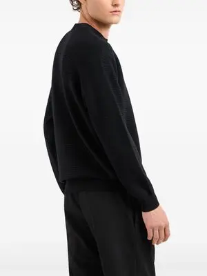 Emporio Armani Appliqué-logo Jumper - Black