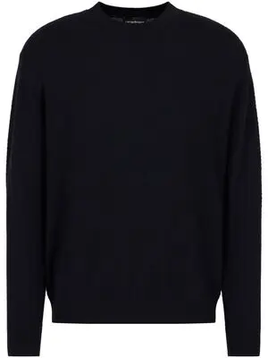 Emporio Armani Chevron-knit Sweater