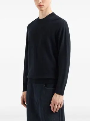 Emporio Armani Chevron-knit Sweater
