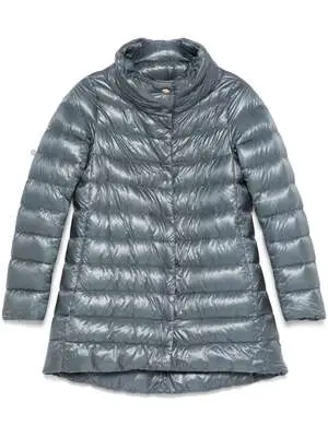 Herno Quilted Goose Down Coat - Blue