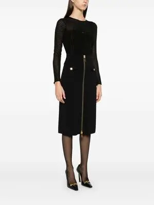 Elisabetta Franchi Herringbone Bodysuit