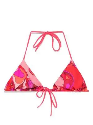 Emilio Pucci Orchidee-print Bikini Top