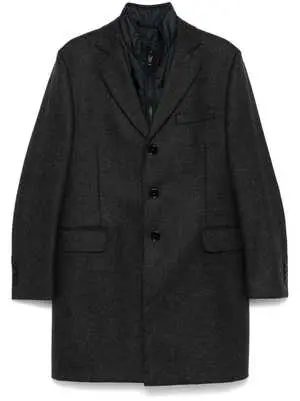 FAY Layered Wool-cashmere Coat