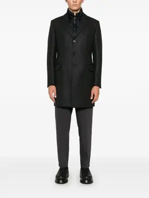 FAY Layered Wool-cashmere Coat