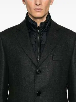 FAY Layered Wool-cashmere Coat