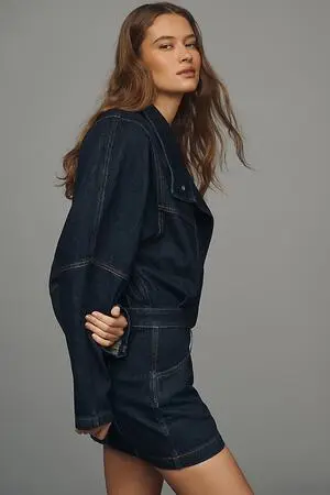 ronny kobo maddix denim mini dress Ronny Kobo Maddix Denim Mini Dress
