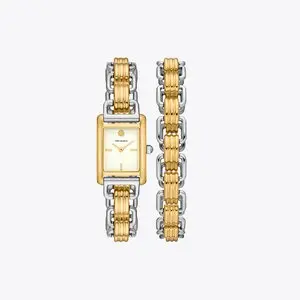 Tory Burch Mini Eleanor Double Wrap Watch