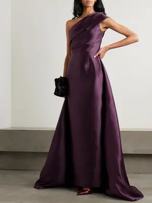 Solace London Alba One-shoulder Gown