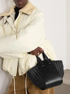 Loewe Hammock Woven Leather Tote Bag