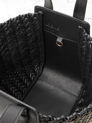Loewe Hammock Woven Leather Tote Bag