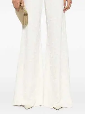 Elie Saab Embroidered Flared Trousers