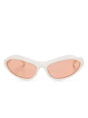 Prada Biker-frame Sunglasses - White