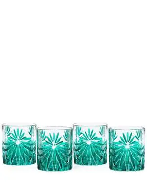 LES-OTTOMANS Stars Glasses - Green
