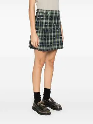 Maison Kitsuné Pocket-embellished Pleated Mini Skirt